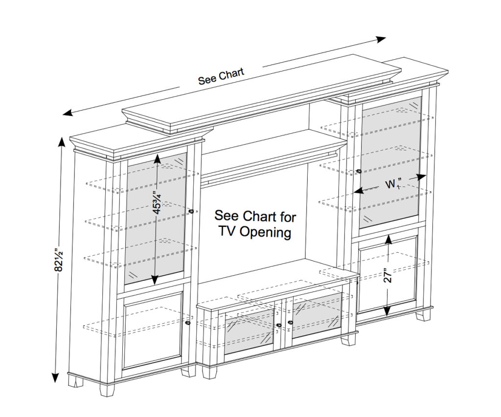 Arlington Modular Entertainment Center | Amish Mercantile