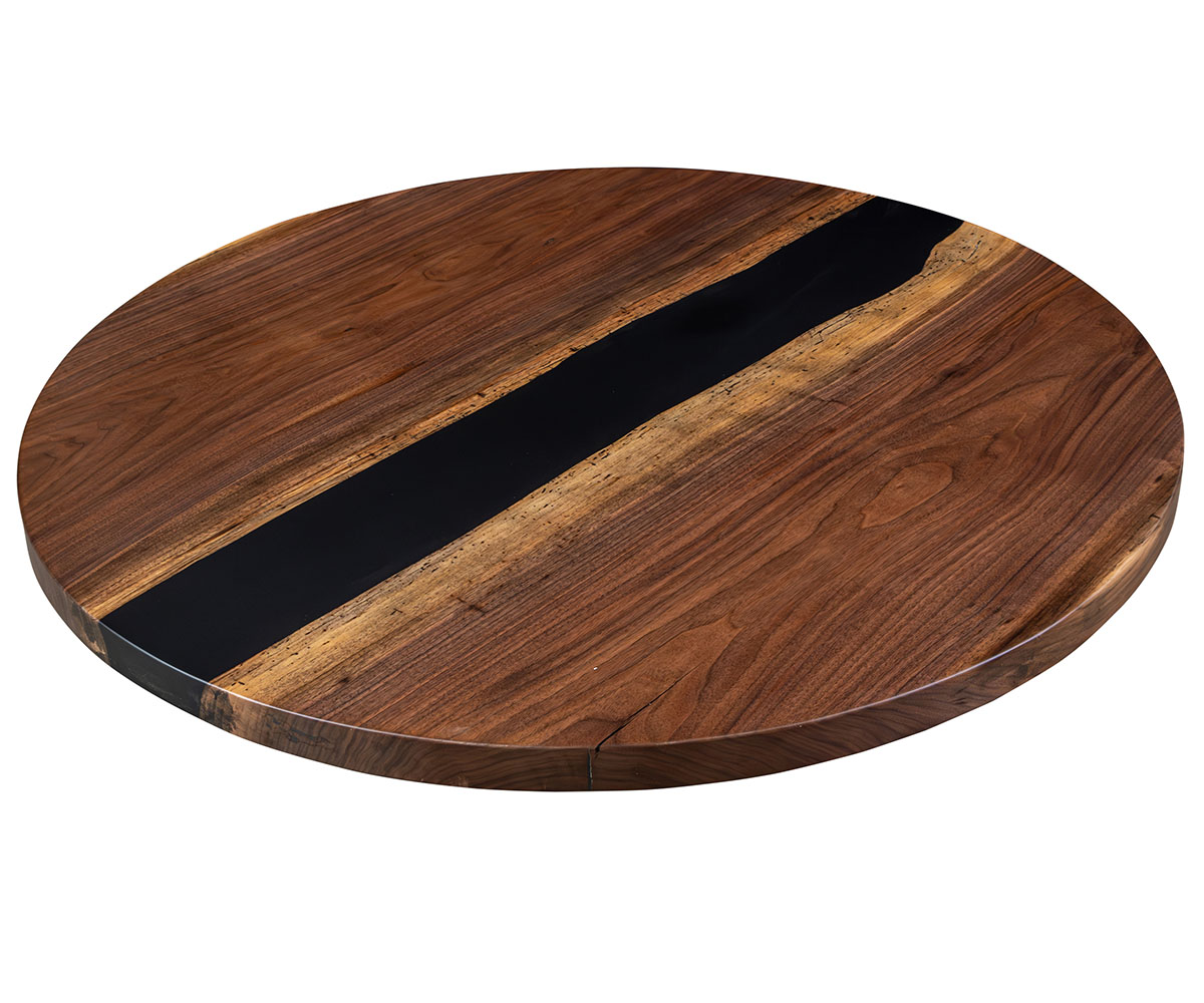 Black Walnut Round Slab | Amish Mercantile