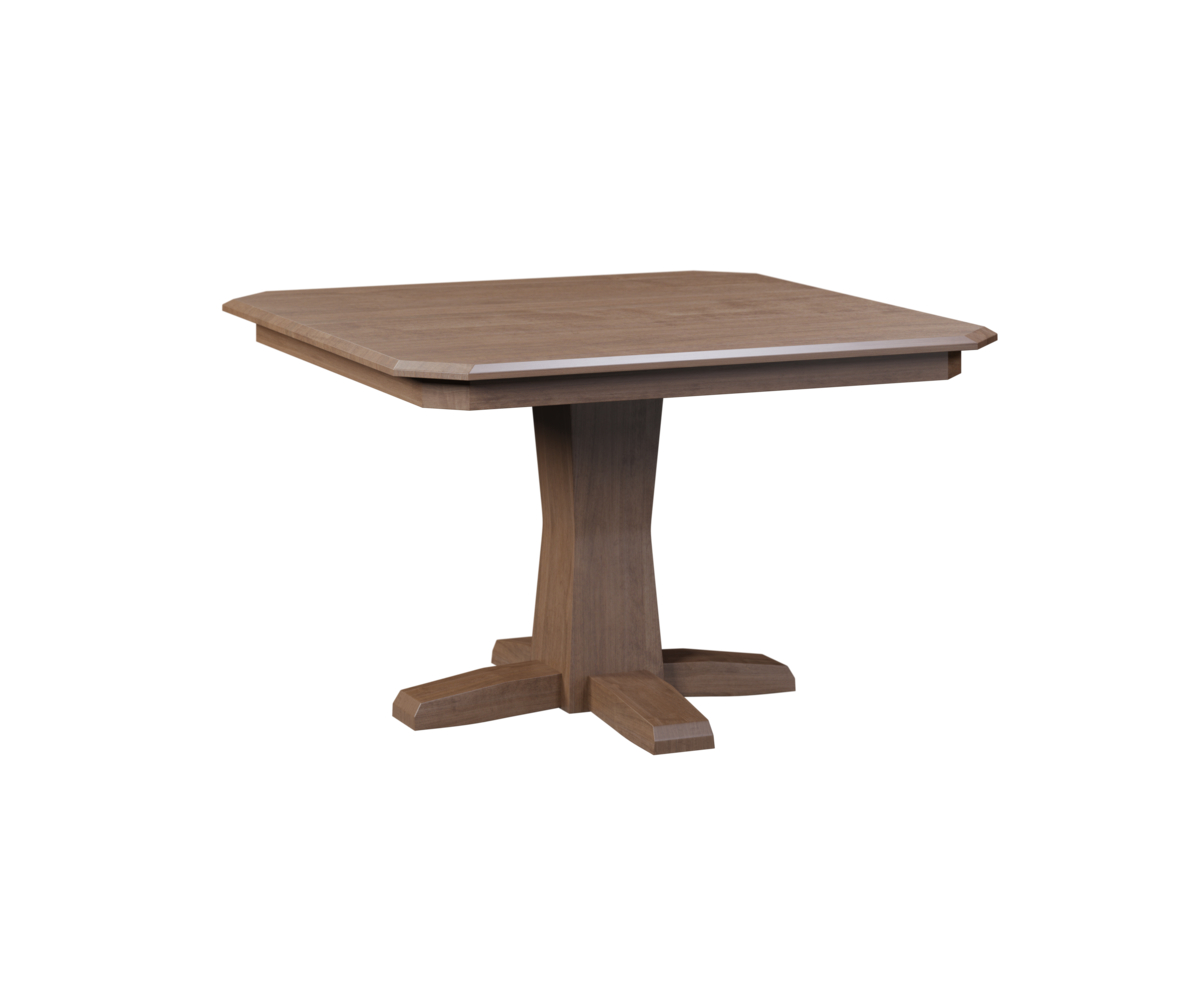 Bevel Shaker Single Pedestal Table | Amish Mercantile