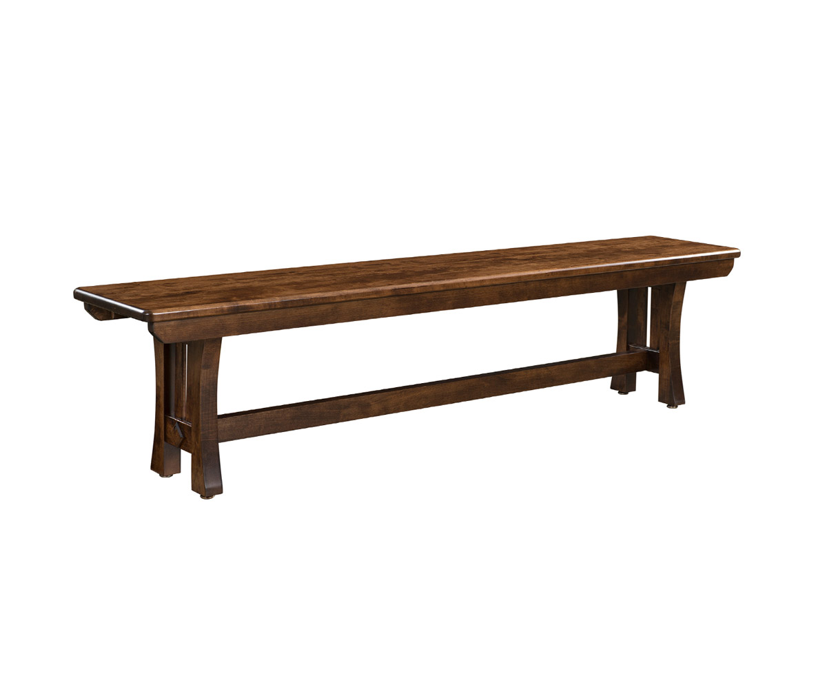 Curved Mission Bench | Amish Mercantile